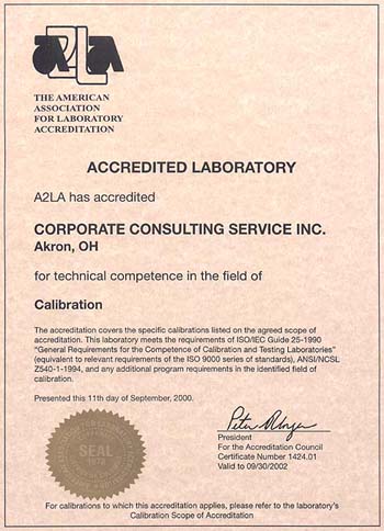 ISO/IEC 17025 Accredited Laboratory